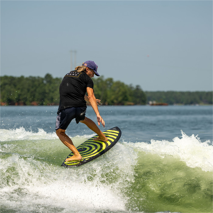 2024 Hyperlite Shim 4'7 Wakesurf Board H23SH - Black / Yellow - Boardsports | Wetsuit Outlet